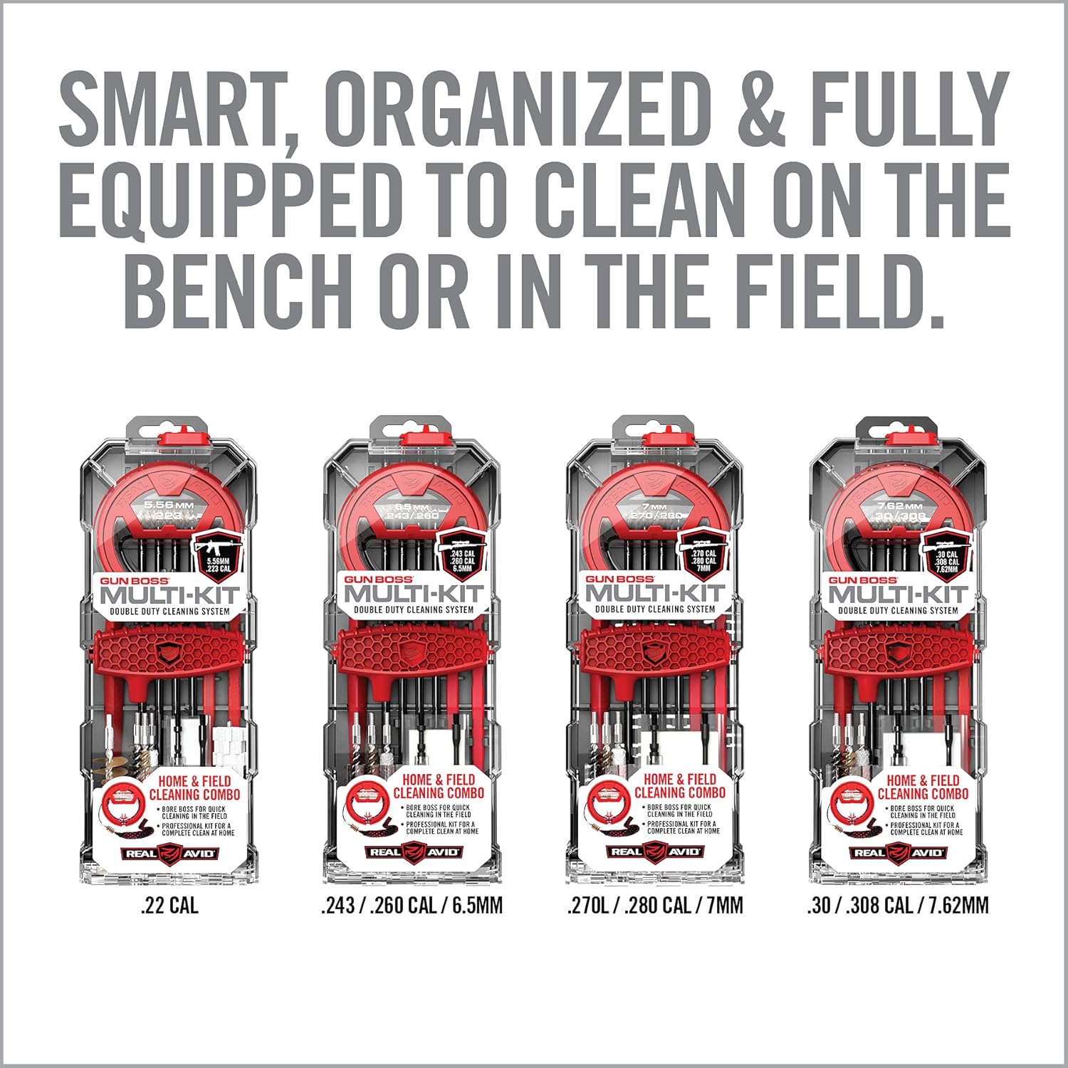 Real Avid Kit de limpieza de rifle y kit de herramientas de pistola de ...