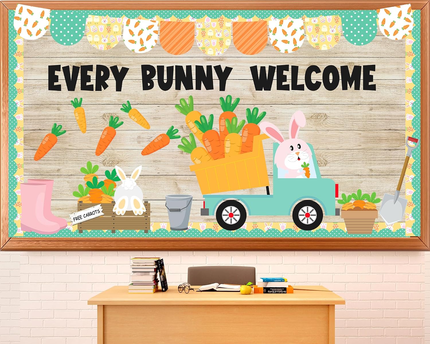 Amazon.com: Easter Bulletin Board Decorations Easter Bunny Classroom ...