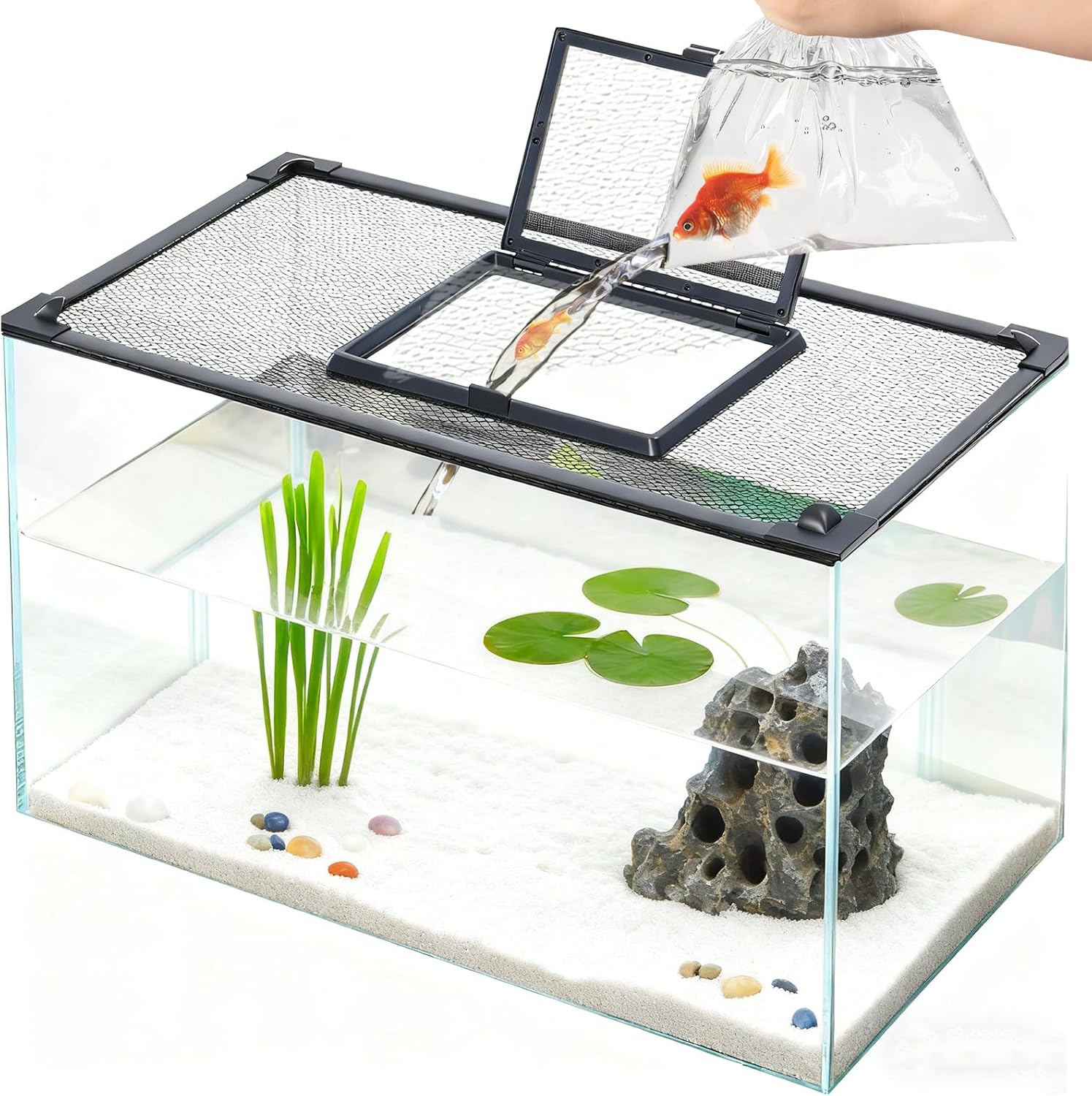 DIY Magnetic Fish Tank Lid 5-50 Gallon, High Transparency Fish Tank ...