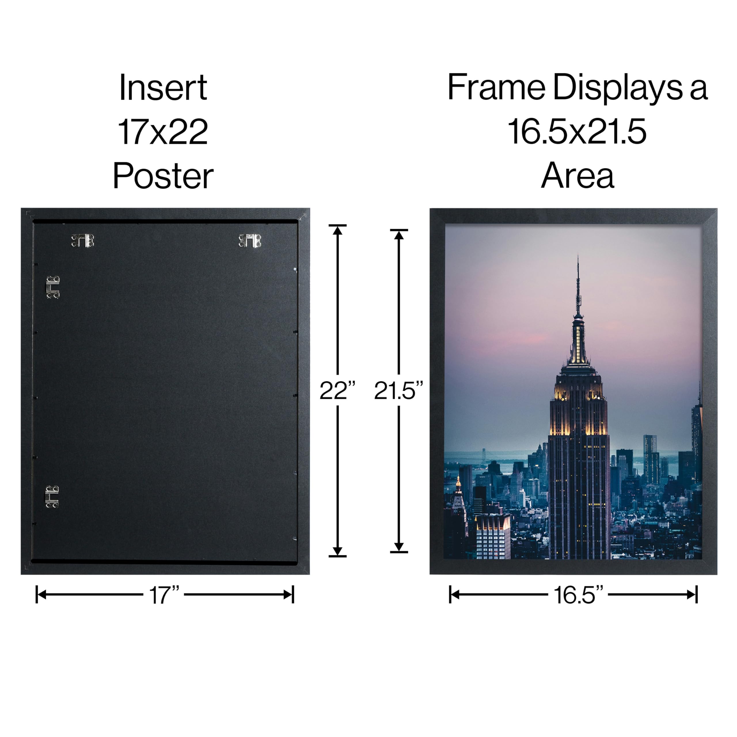 17 X 22 Poster Frame Classic Style Movie Poster Frames 17x22 With Mat