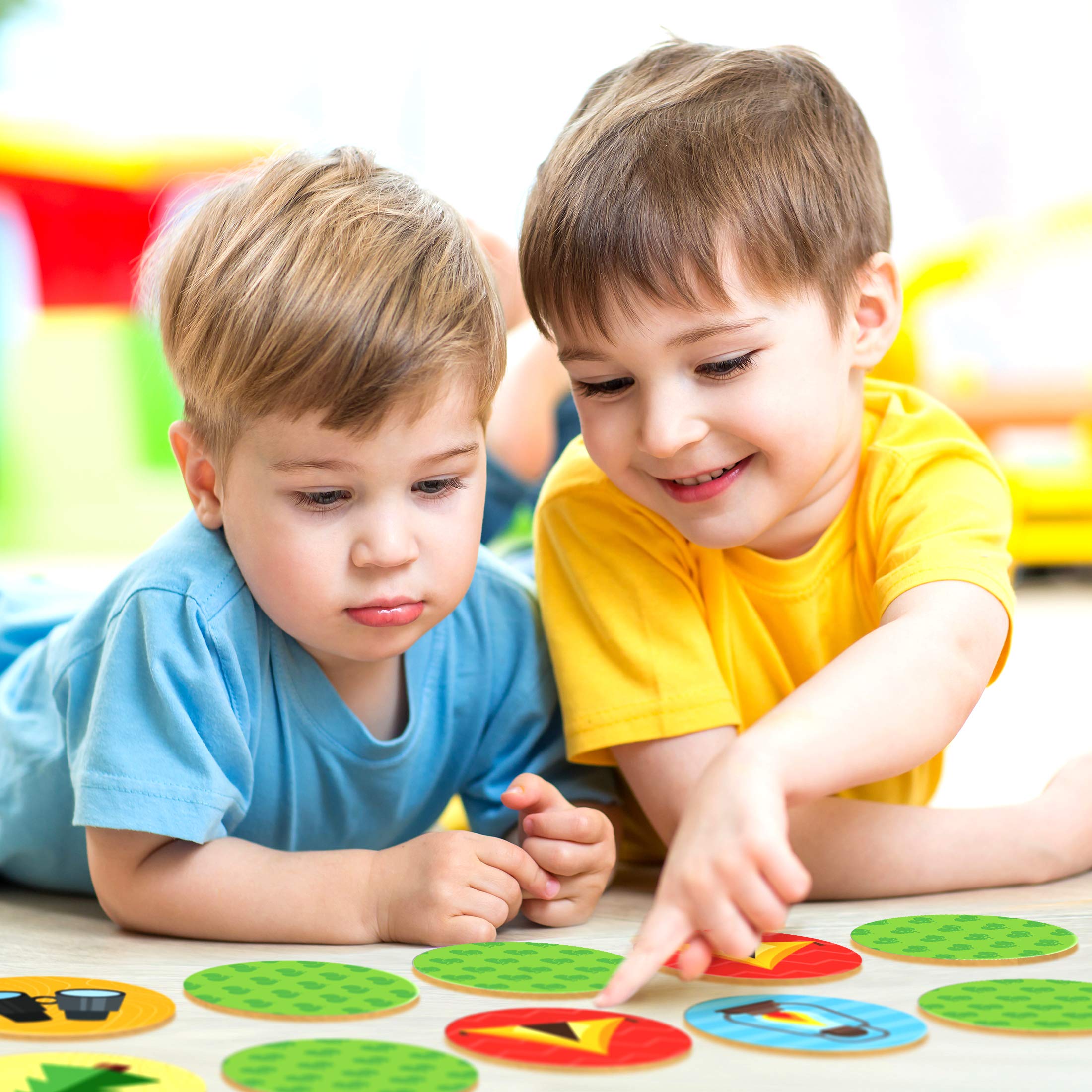 Buy Matching Memory Game for Kids - 32pc Summer Camp Concentration ...