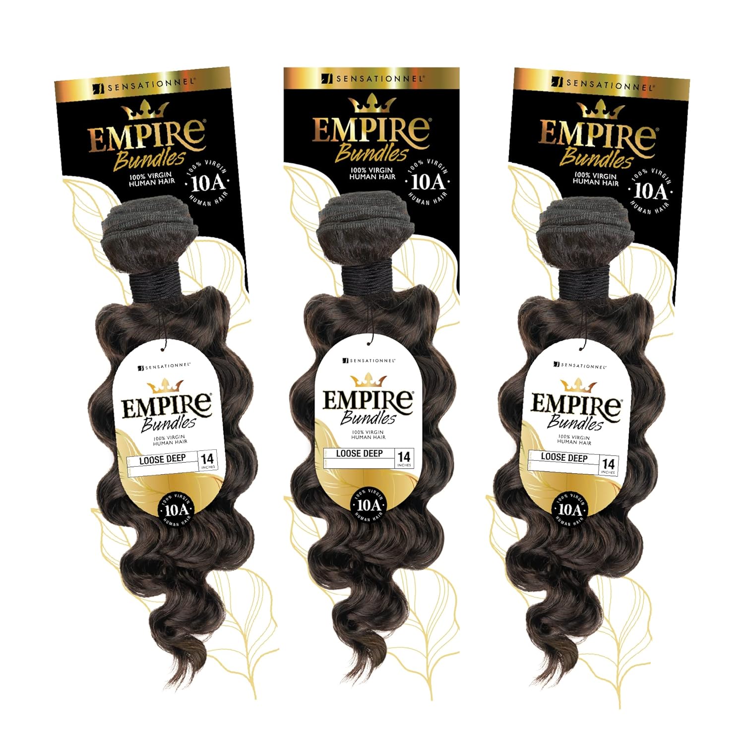 Amazon.com : Sensationnel Empire bundles- loose deep 10a tangle shed ...