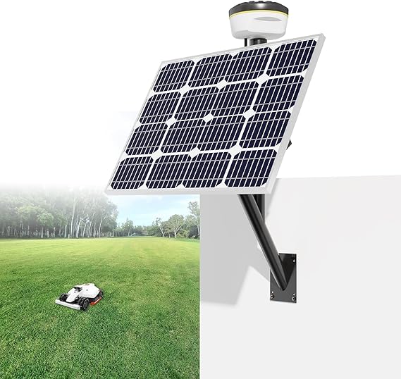 Amazon.com: Solar Panel Wall Mount Kit Equipped with 12V Battery Pack ...