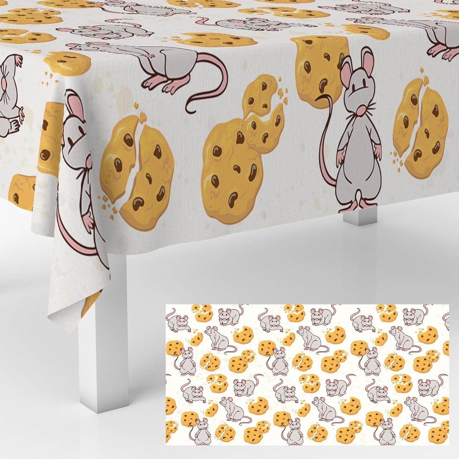 Amazon.com: B-ZB-350 Cartoon Mouse Tablecloths Give Mouse A Cookie ...