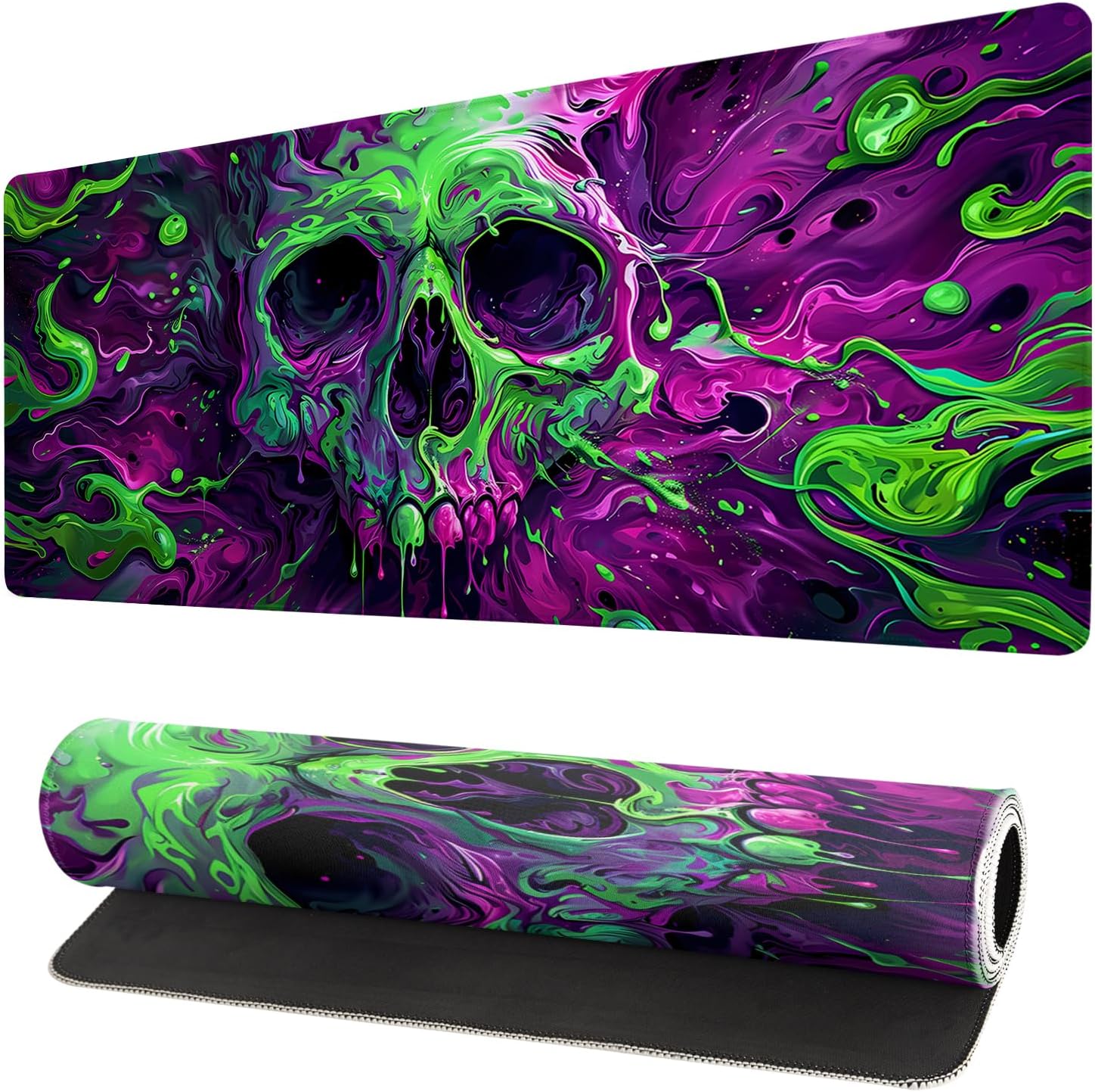 Amazon.com: Simpkeely Horror Skull Mouse Pad, Large Waterproof ...