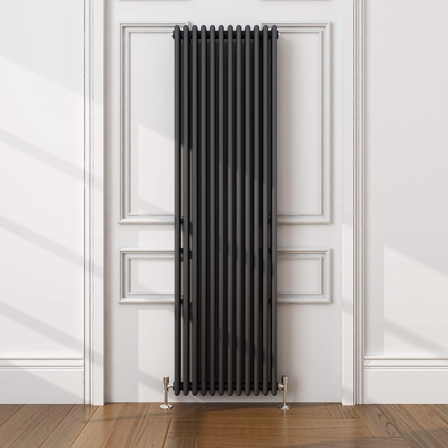 ELEGANT 1800 x 560mm Cast Iron Style 3 Column Grey Radiators ...