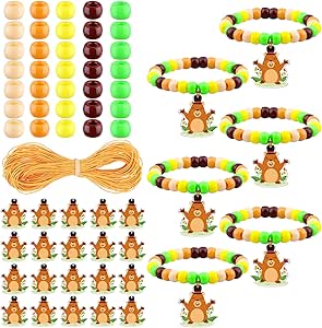 Amazon.com: 24 Sets Groundhog Day Gifts Groundhog Day Crafts Bracelet ...
