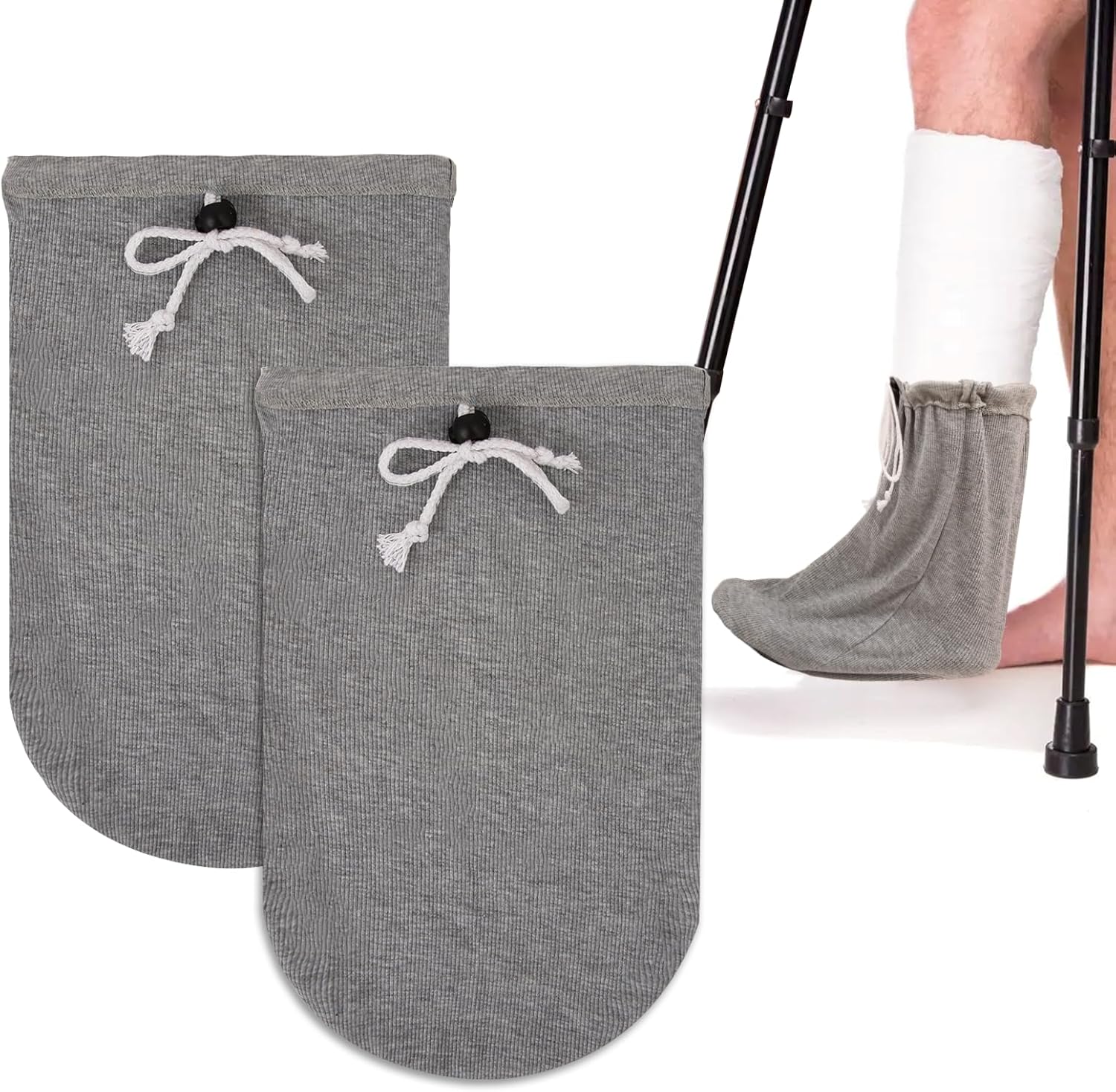 Amazon.com: 2Pcs Cast Sock Cover for Foot, Leg Cast Cover Below The ...