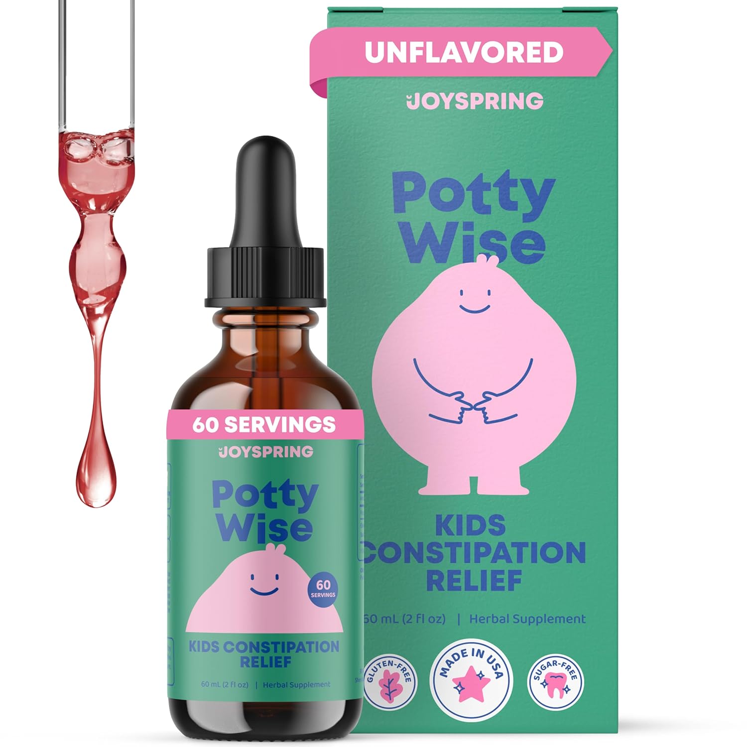 JoySpring Potty Wise Drops – Alívio Natural da Constipação para ...