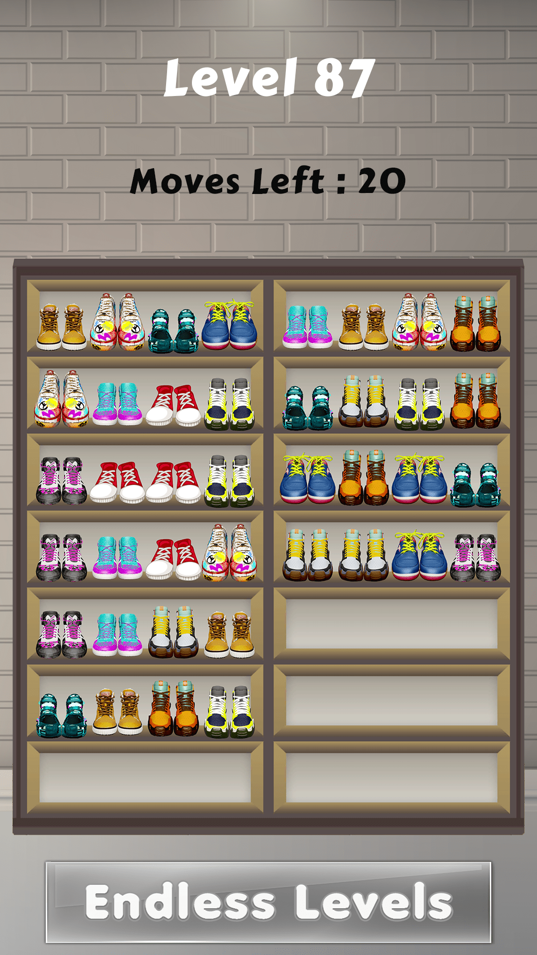 Sneaker Sort Color Sorting Game Puzzle - Shoe Sortem All Puzz - App on ...