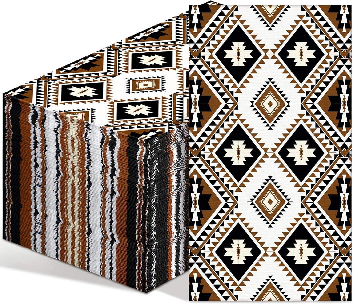 Amazon.com: Crtiin 100 Pcs Western Aztec Paper Napkins Disposable Guest ...