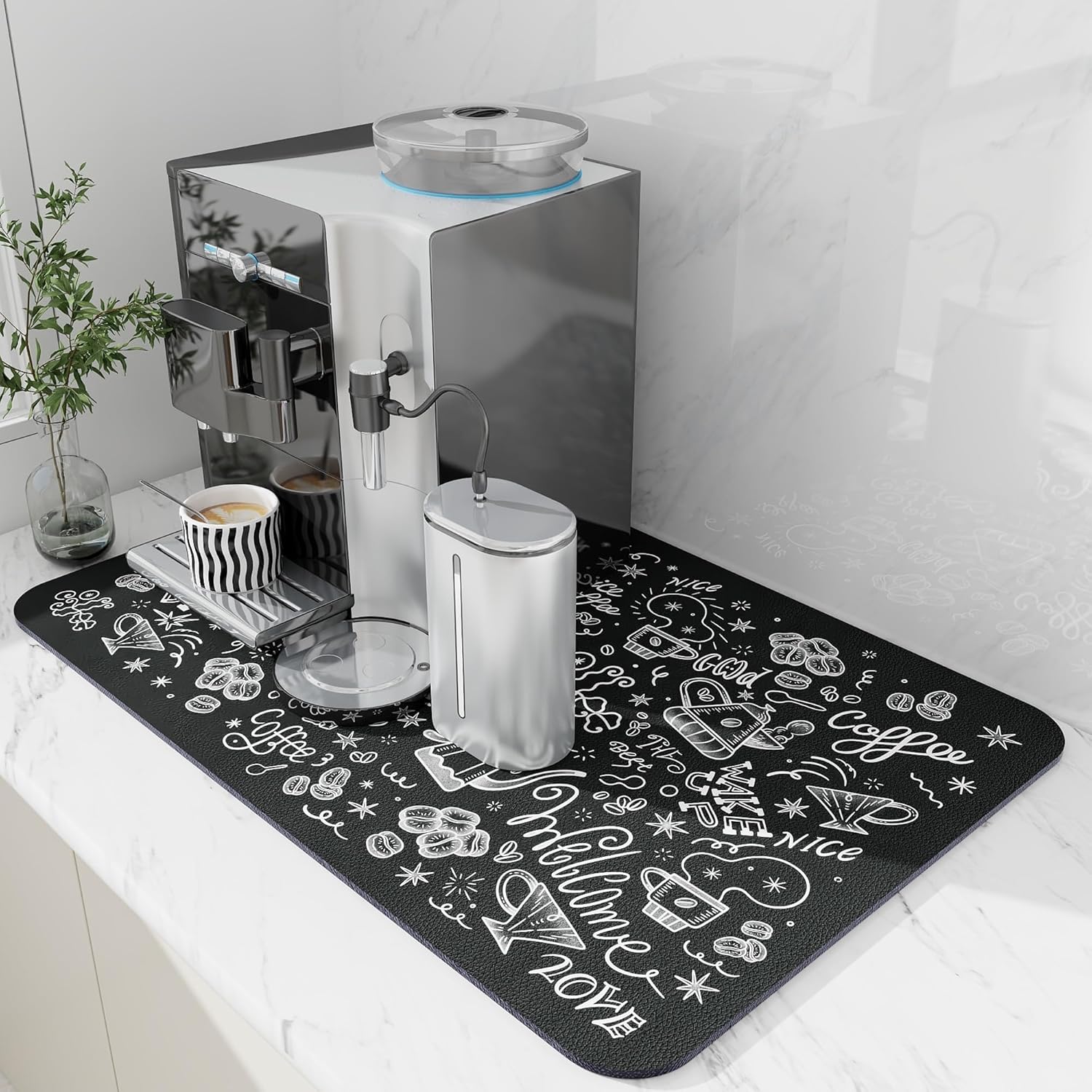 Amazon.com: MatEssenz Coffee Mat, Stain-Hiding Countertop Mat ...