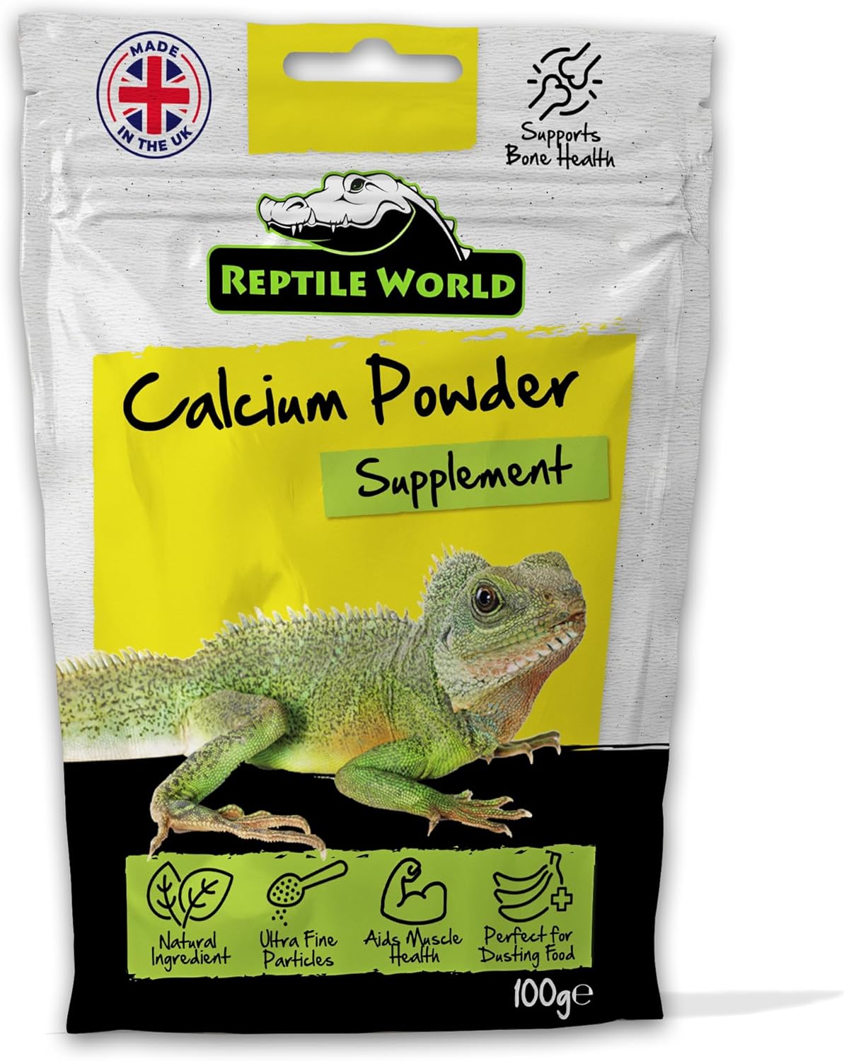 Reptile World Calcium 100g Pouch | Calcium Supplement for Tortoises and ...