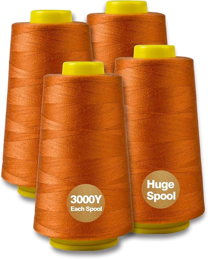 Amazon.com: Ginger Serger Thread, All-Purpose Thread for Sewing ...