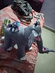 Buy Tickles Mother Elephant with Single Baby Stuffed Soft Plush Animal ...