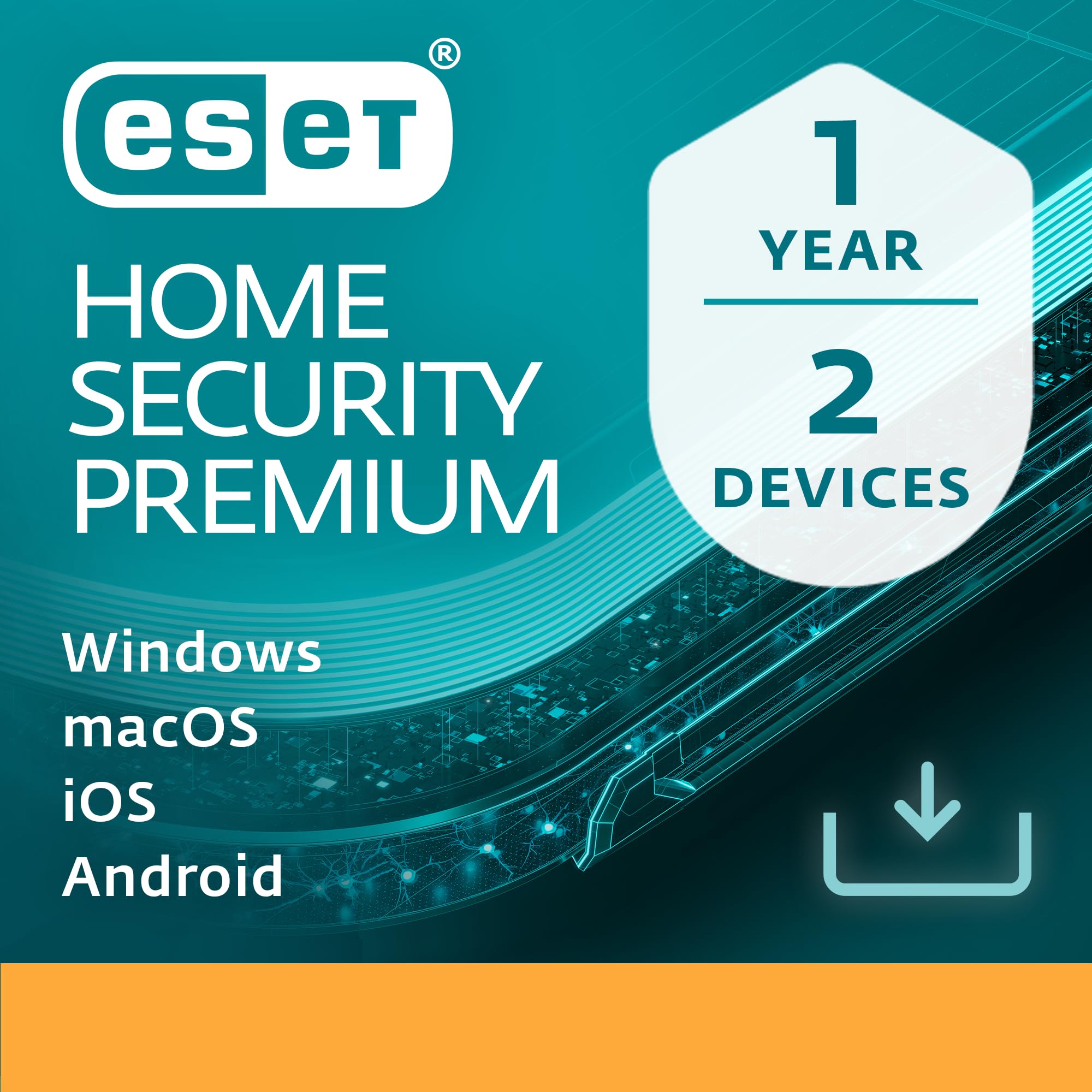 Eset Home Security Premium 2025 2 Devices 1 Year Antivirus | Desertcart ...