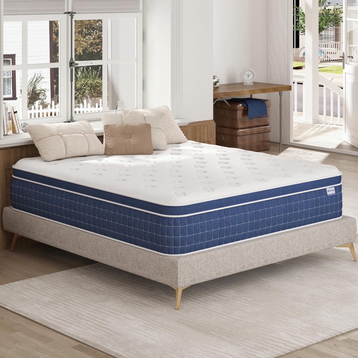 Amazon.com: Queen Size Mattress, Upgrade Strengthen, 14 Inch Firm ...