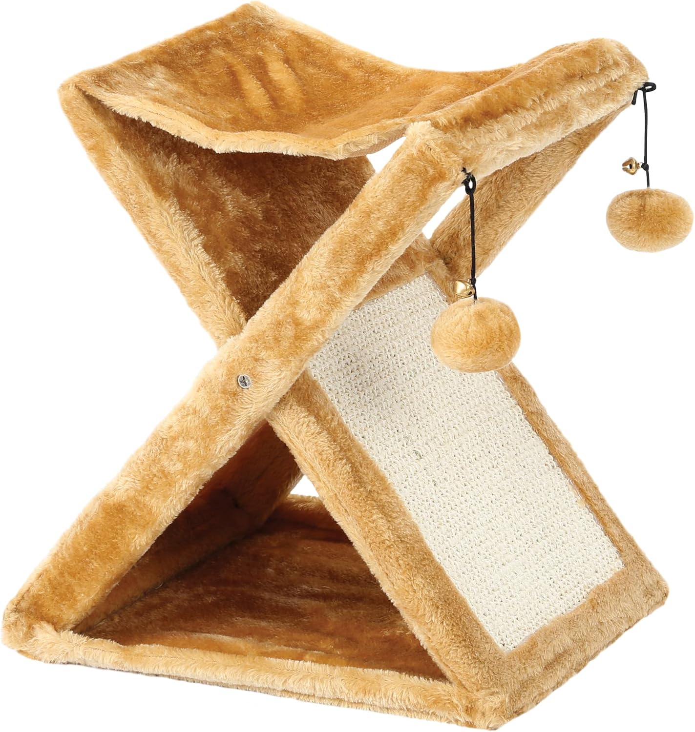 Amazon.com : Etna Products Foldaway Cat Play Tower and Scratching Post ...