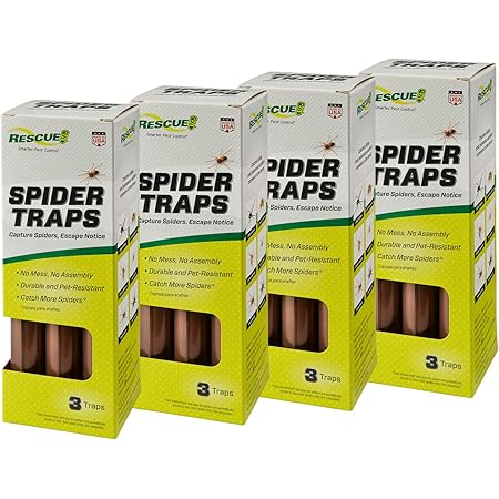 Amazon.com : RESCUE! Spider Traps – Catches Brown Recluse, Hobo Spiders ...