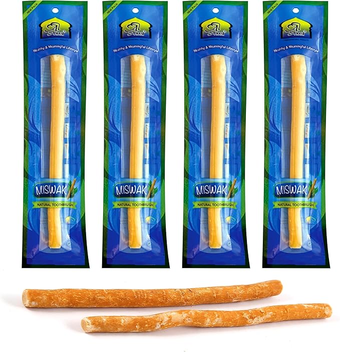 Amazon.com : Al Khair Peelu Miswak Stick Natural Toothbrush, Sewak ...
