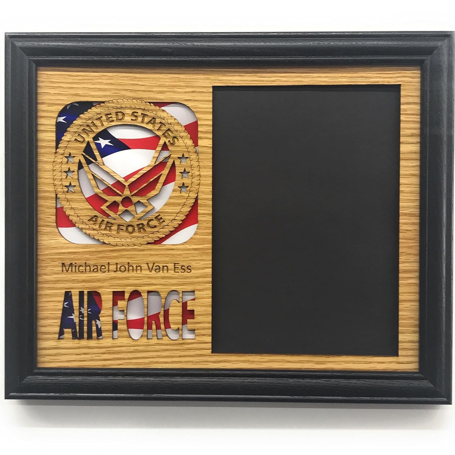 Amazon.com: US Air Force Picture Frame - Holds 5x7 Photo : Handmade ...