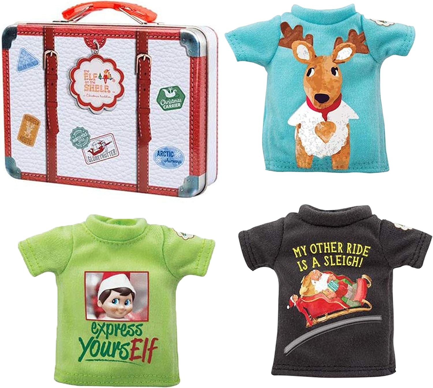 Amazon.com: The Elf on the Shelf Clothing Set - 3 Tshirt Value Pack and ...