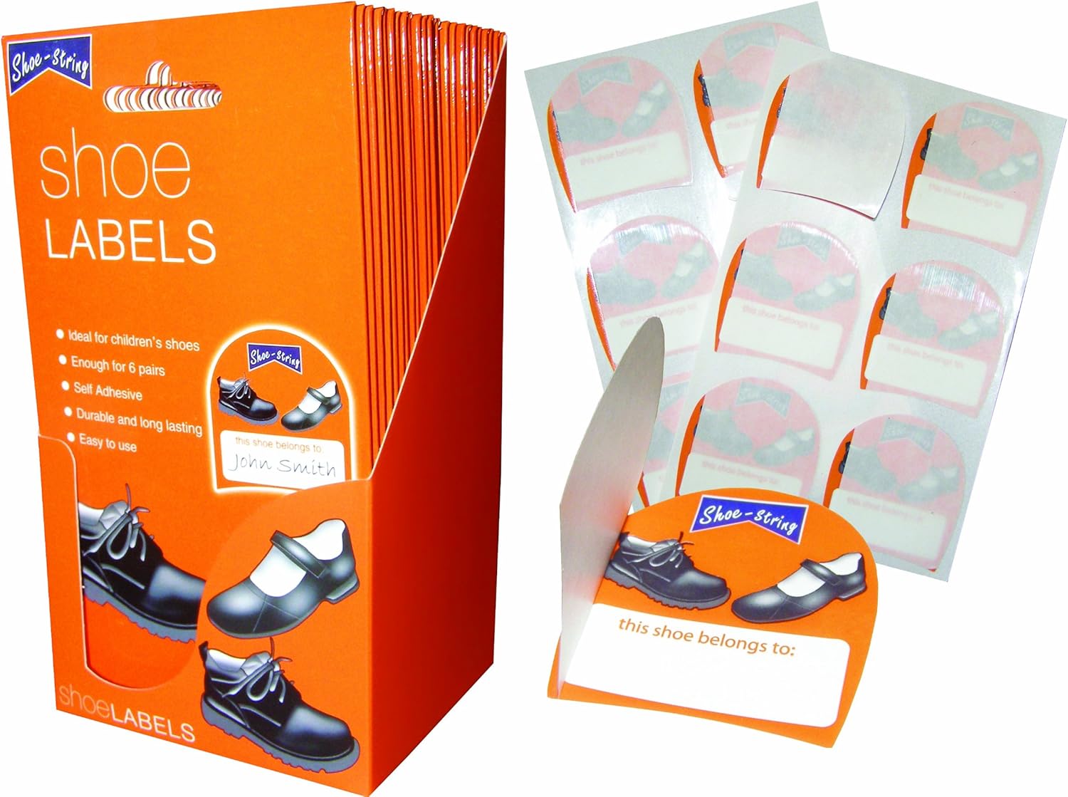 ShoeString Kids Shoe Labels (Pack Of 6 Pairs) : Amazon.co.uk ...