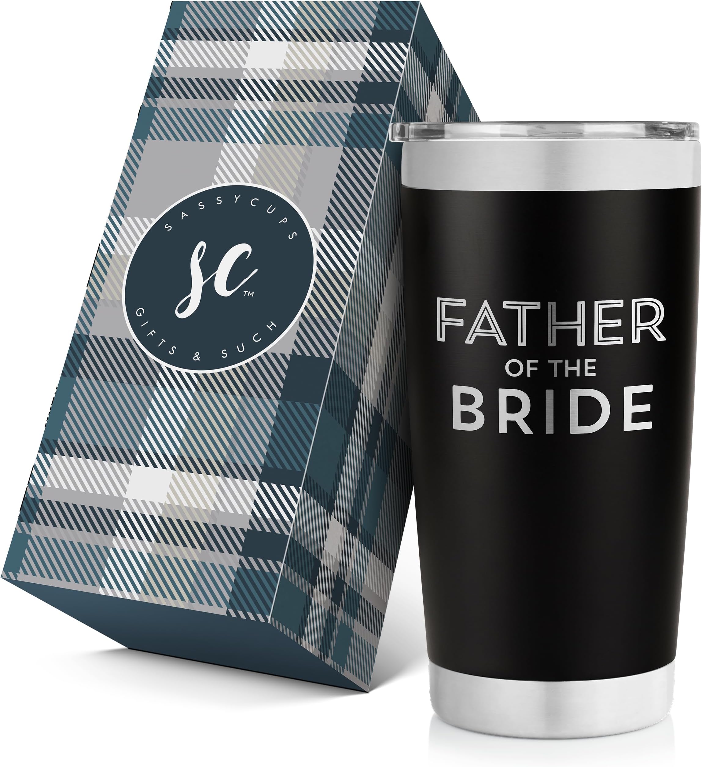 Amazon.com | Yiyiring 1 Father of the Bride Tumbler 1 Mother of the ...