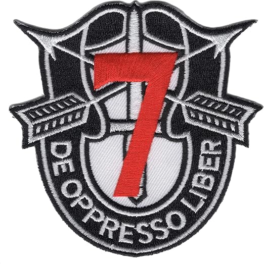 Amazon.com: 7th Special Forces Group Crest Red 7 Patch: Clothing, Shoes ...