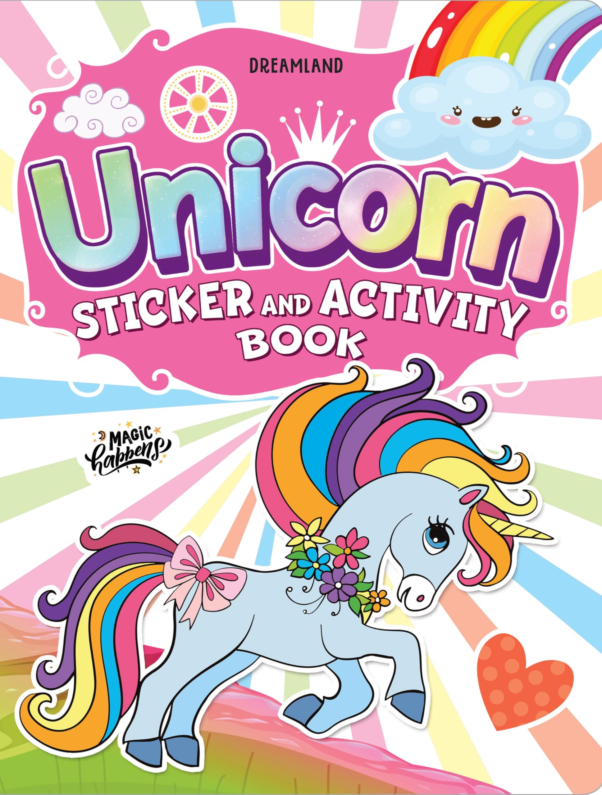 Unicorn Sticker and Activity Book for Children Age 3 - 8 Years - With ...