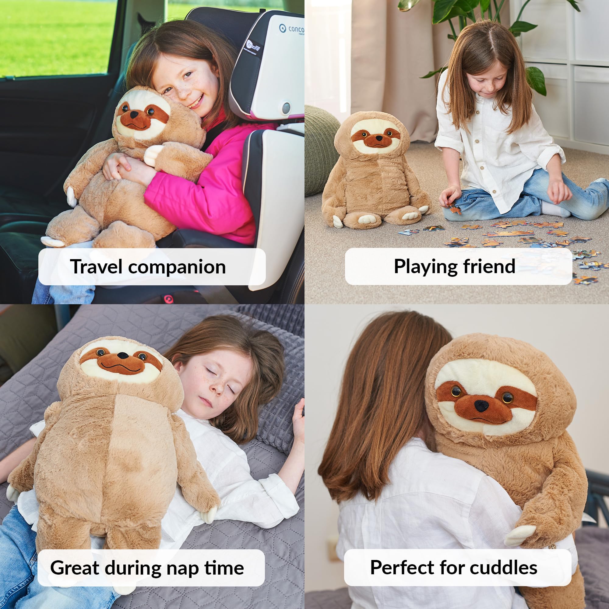 Snapklik.com : ODOXIA Big Weighted Animals For Anxiety 5lb Sloth ...