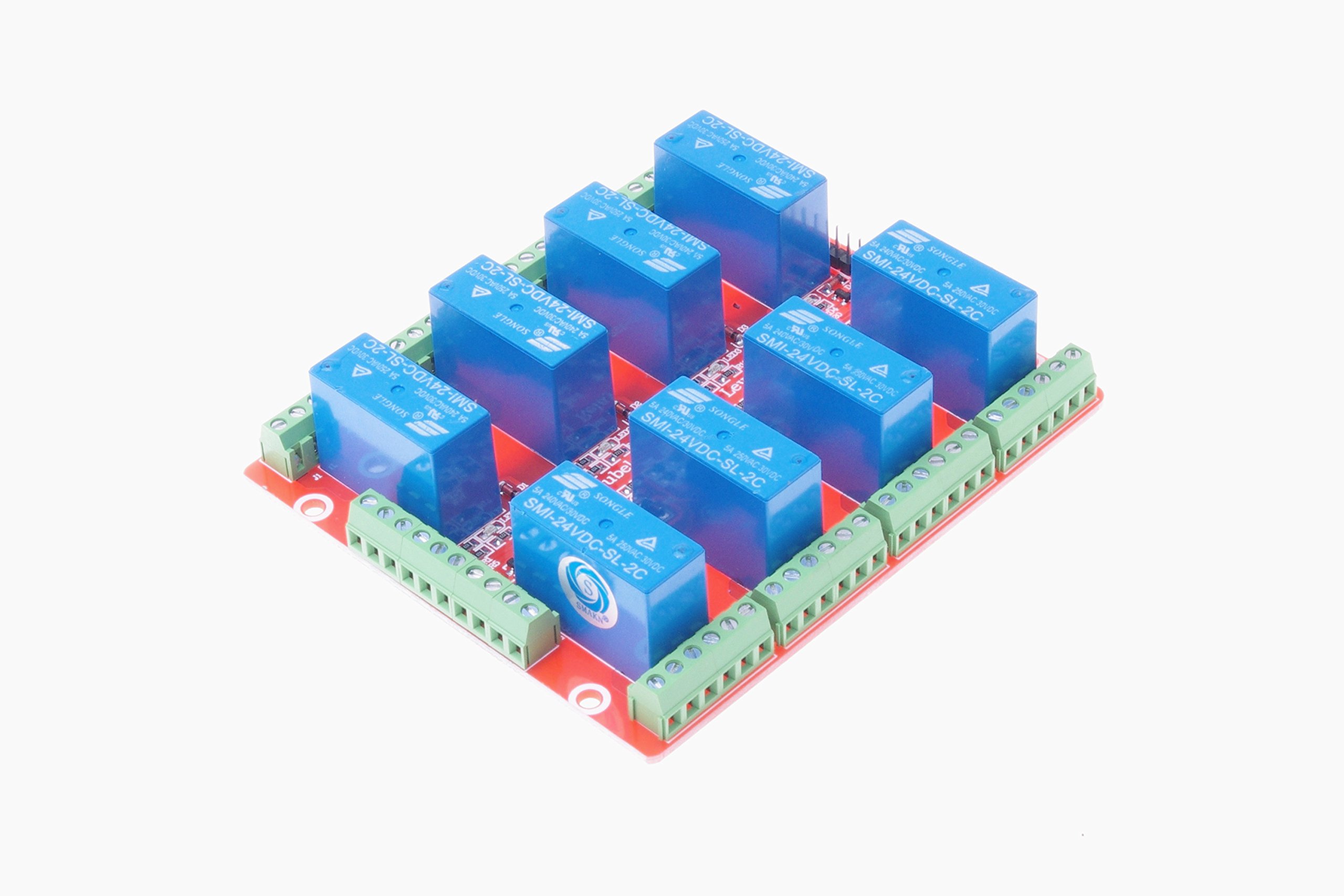 Buy SMAKN Low Level Trigger 8 Channel SMI-24VDC-SL-2C DC 24V Double ...