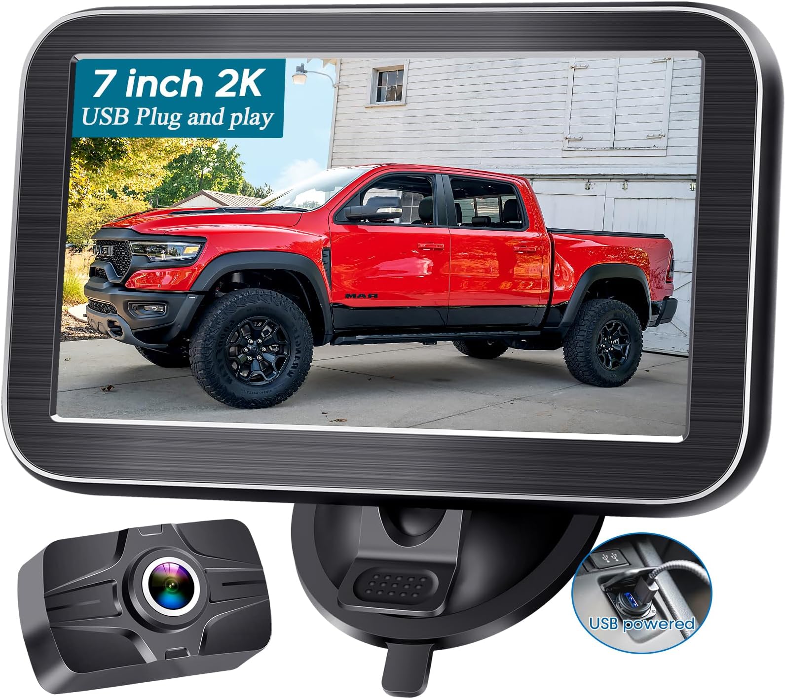Amazon.com: Padarsey Upgraded Wireless Rear View Camera with 7'' LCD ...