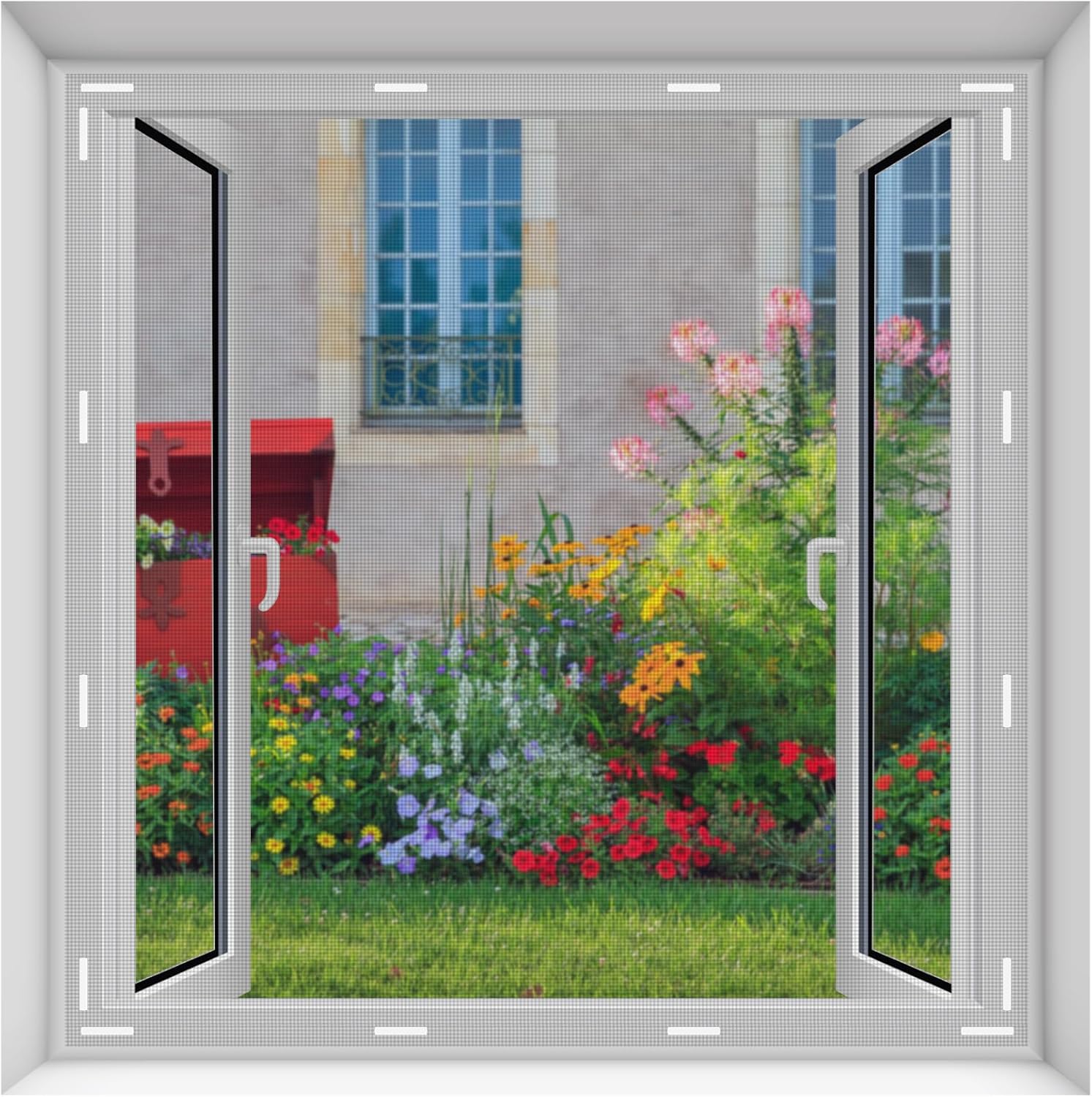 I-EASYDWW Fly Screens for Windows, 59” x 59” Magnetic Fly Screen for ...