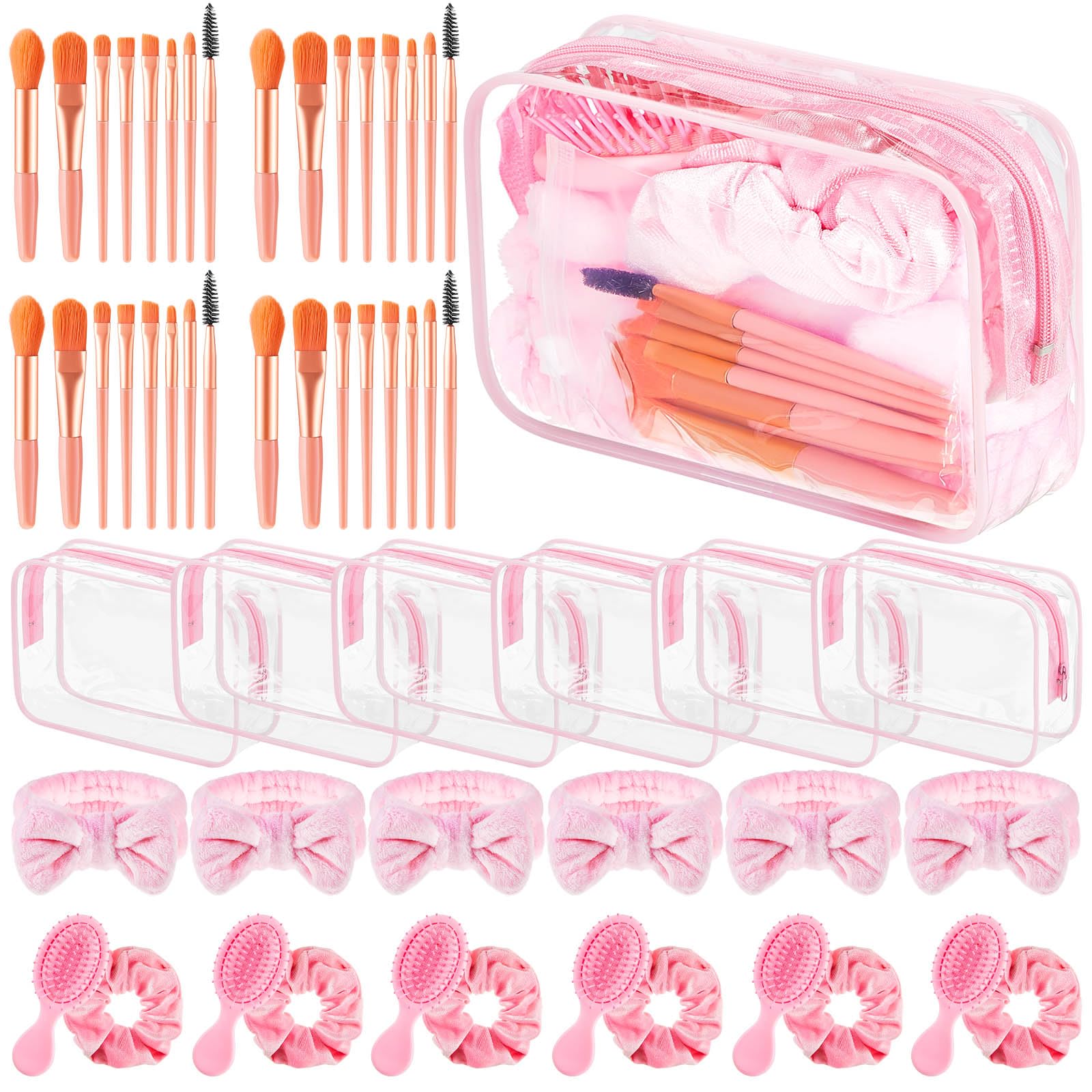 Amazon.com : Daifunli 6 Set Pink Spa Party Favors for Women Travel ...