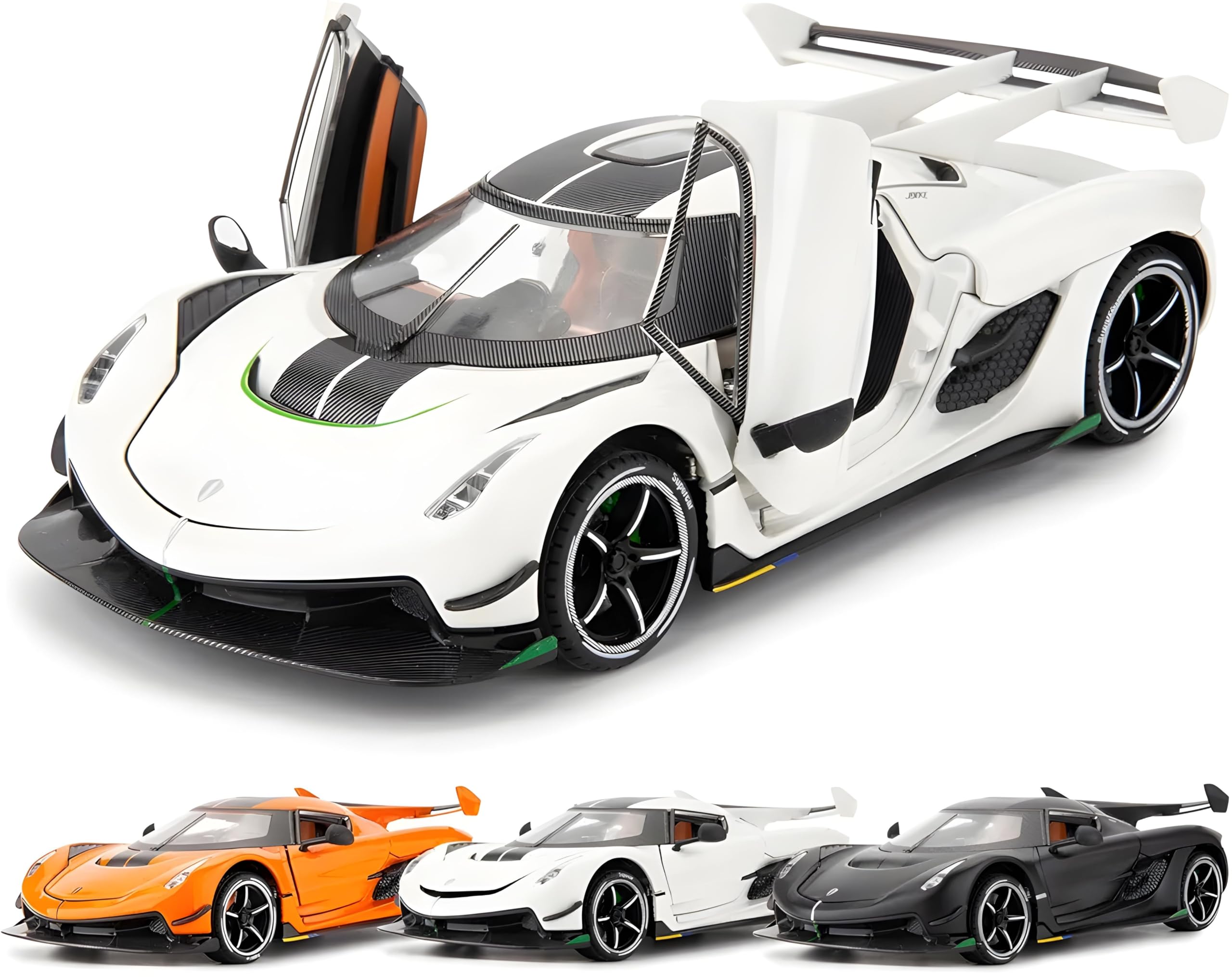 Toybot 1:24 Scale Die-Cast Koenigsegg Jesko Sports Car - Premium Alloy ...