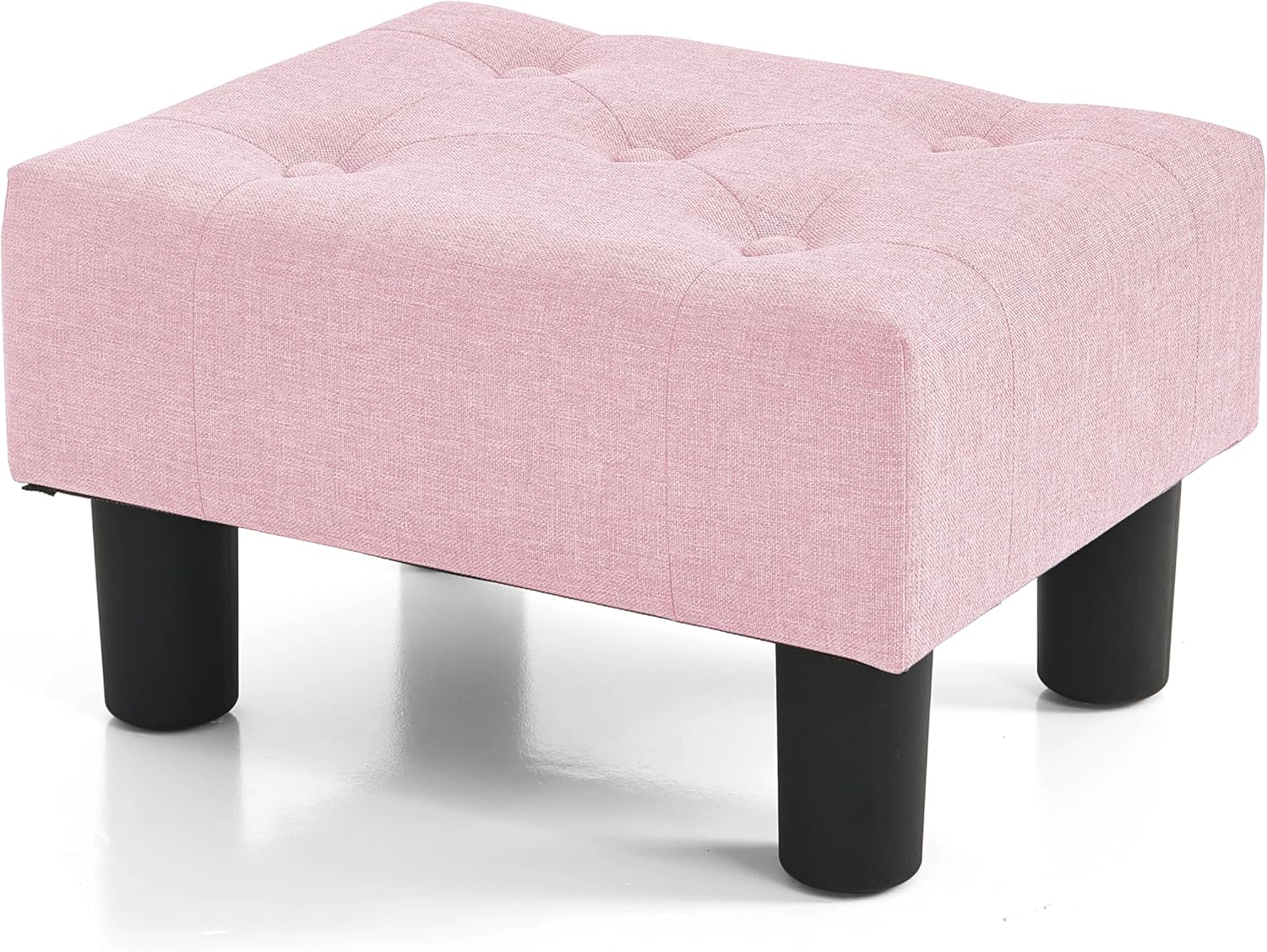 Amazon.com: BRIAN & DANY Small Foot Stool, Linen Foot Stools with Legs ...
