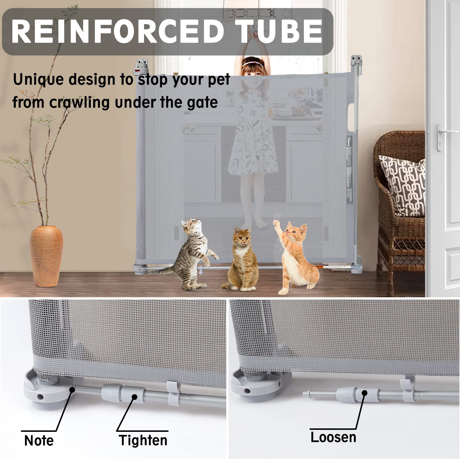 New In Box The NaviGate Adjustable Safety Gate For Kids 45
