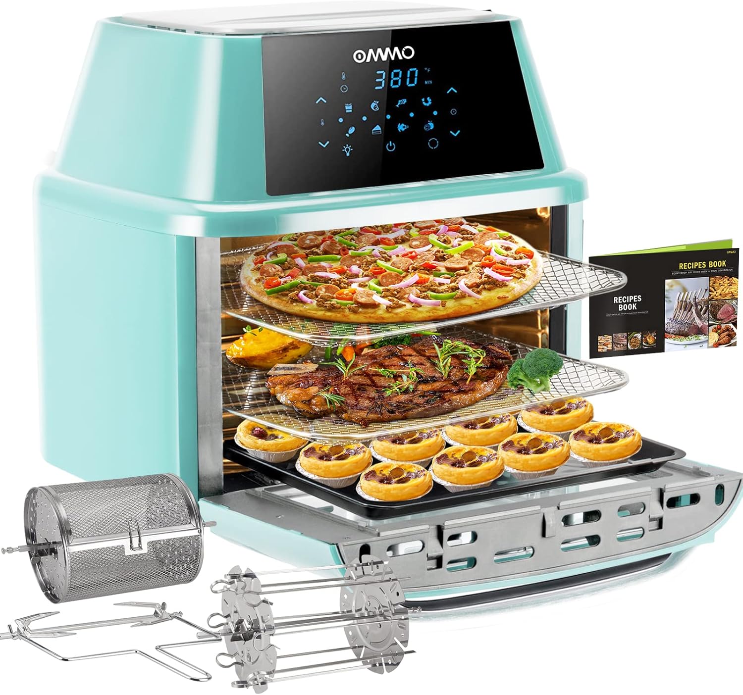 Buy OMMO Air Fryer Oven 17 Quarts 1800W Large Air Fryer Toaster Oven Buy OMMO Air Fryer Oven 17 Quarts 1800W Large Air Fryer Toaster Oven