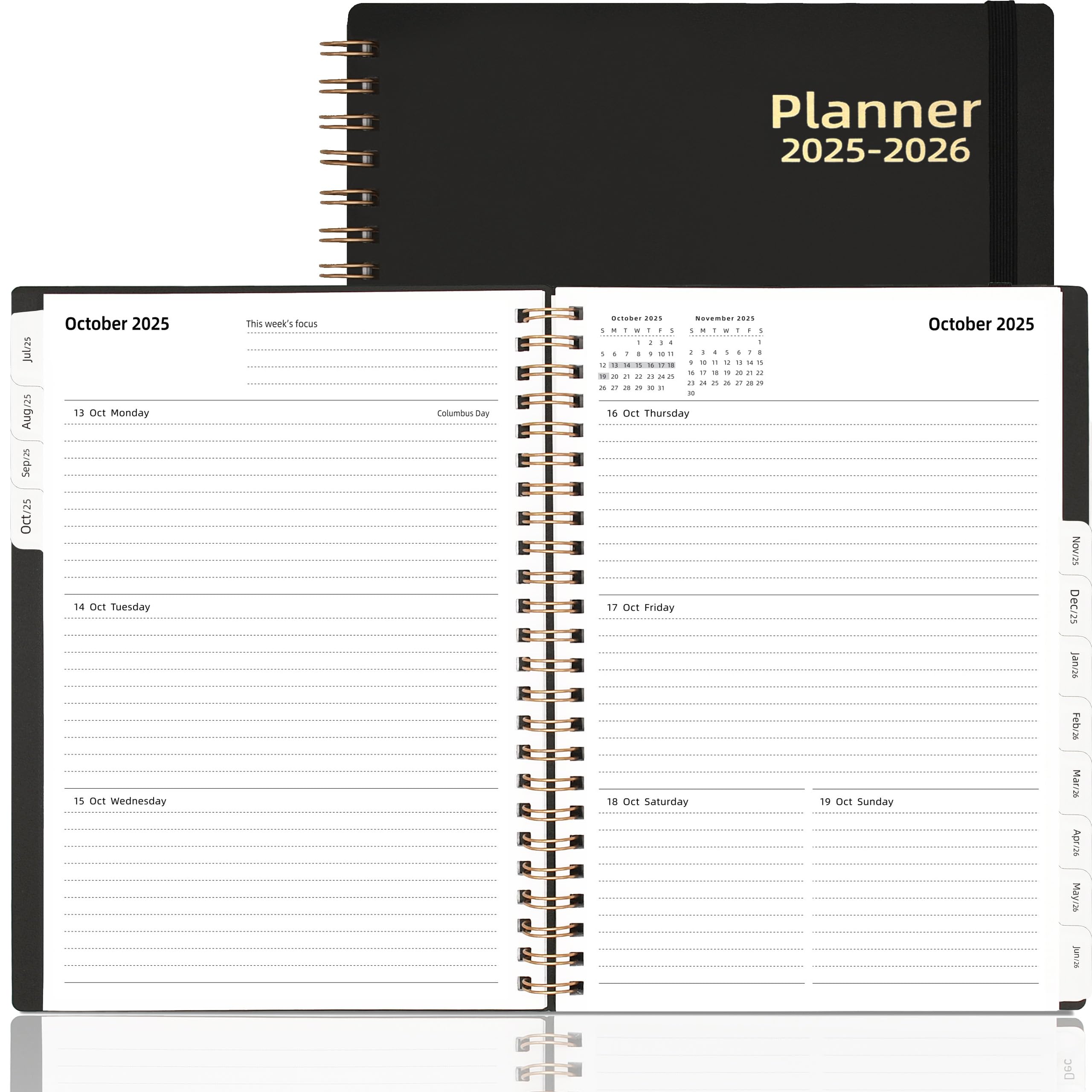 Snapklik.com : Daily Planner 2025-2026, Jul.2025-Jun.2026, 6.2" X 8.4 ...