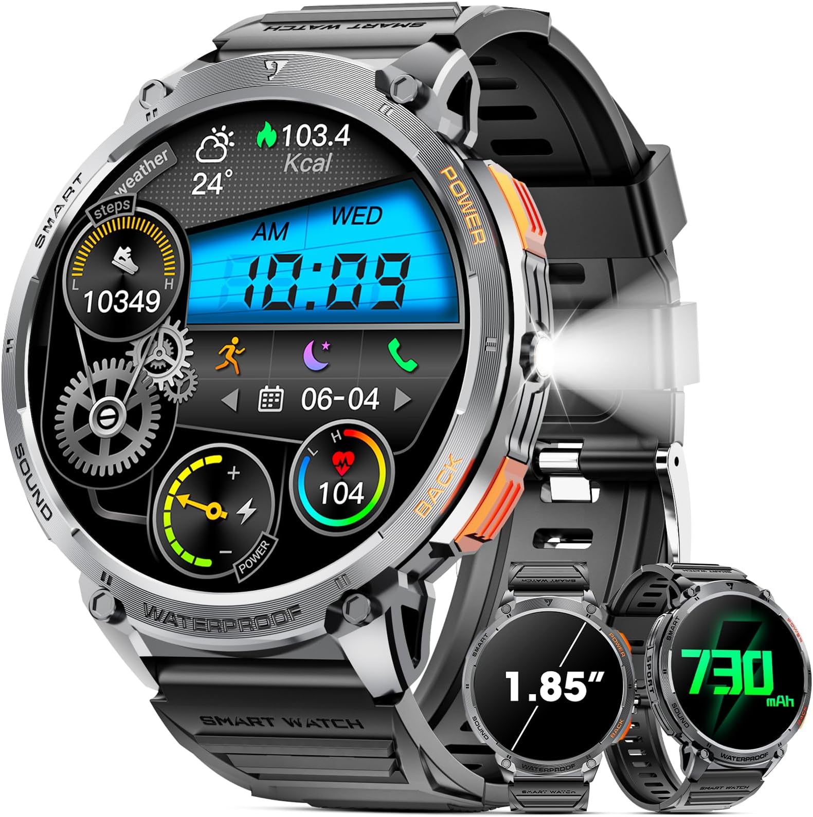 KERALI Diabetic Watch Glucose Monitor, Blood Sugar Tracker, Modern ...