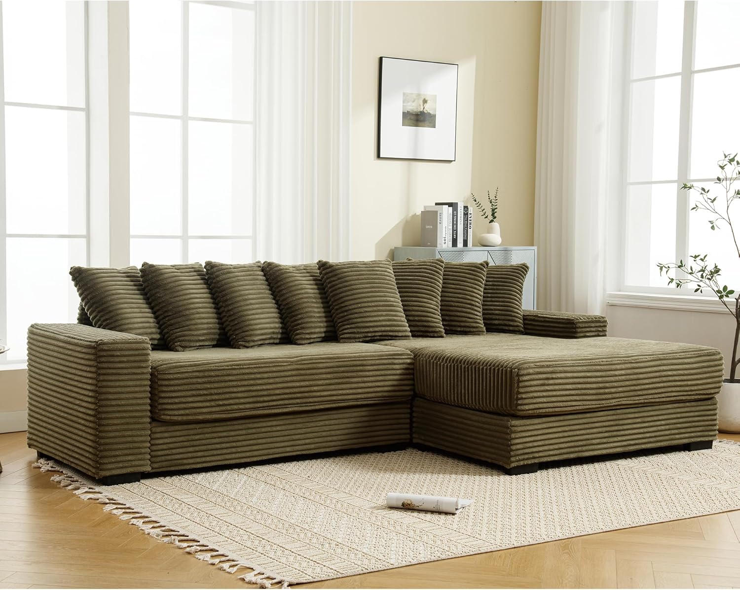 Amazon.com: Oversized Modular Chaise Lounge Sofa Cloud Couch for Living ...
