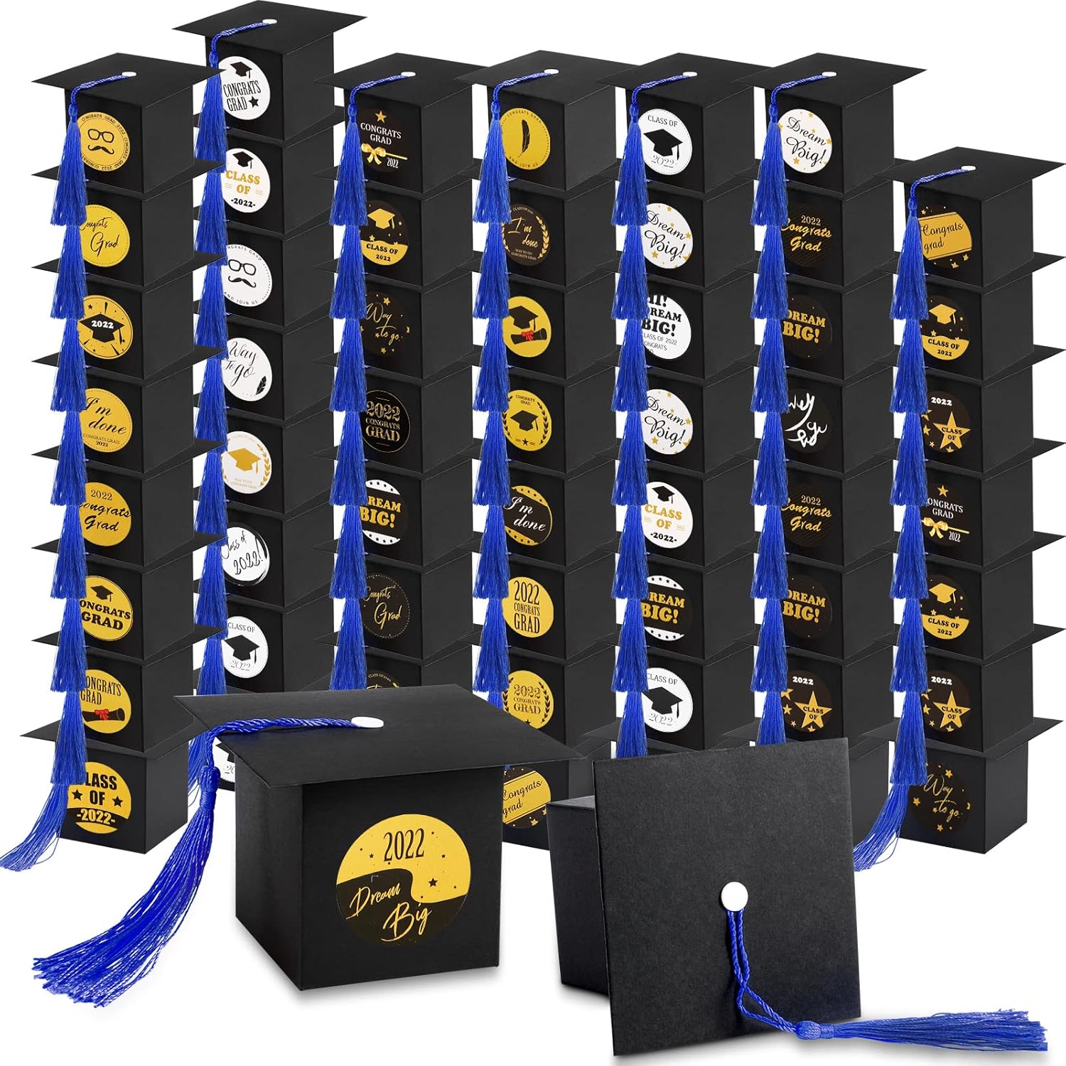 Amazon.com: 96 Pieces Graduation Cap Boxes 2022 Grad Cap Boxes ...