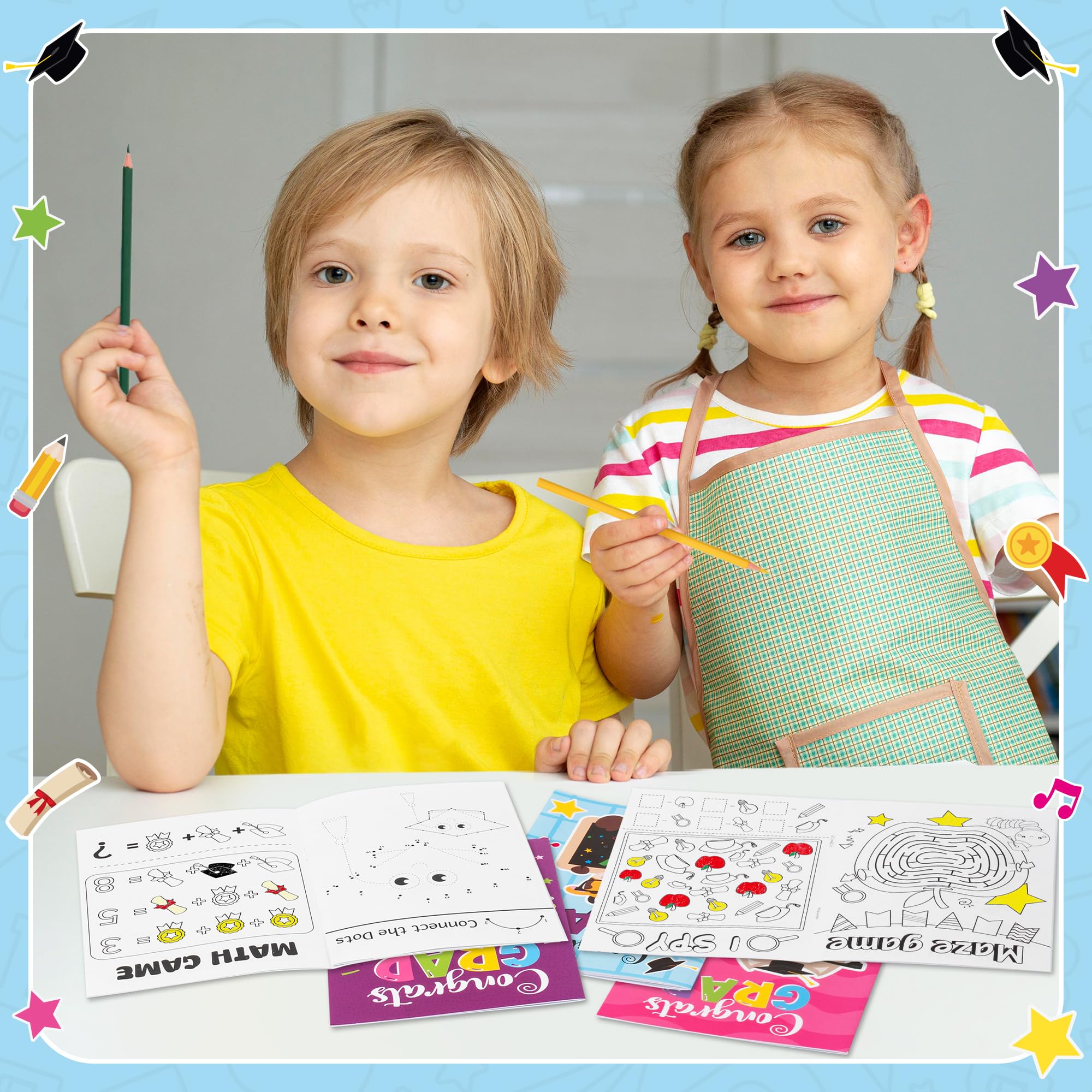 Snapklik.com : Congrats Grad Activity Books- 24Pcs Kindergarten ...