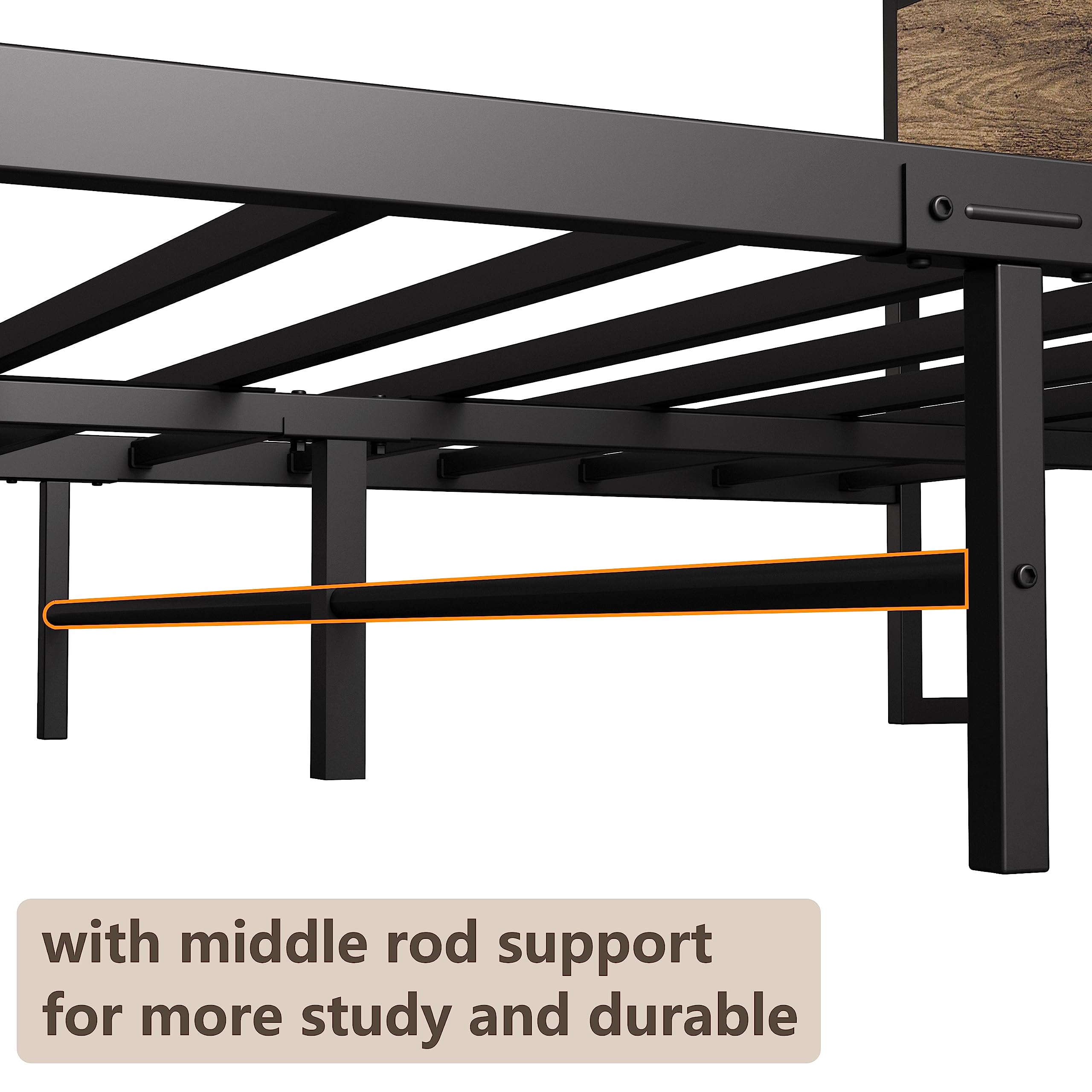 Snapklik.com : IRONCK Queen Bed Frame