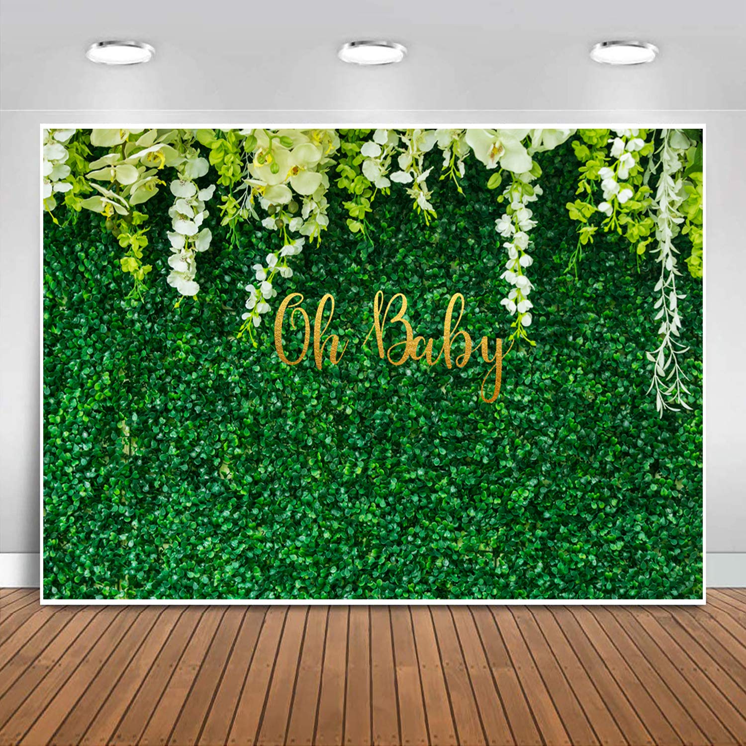 Green Baby Girl Background