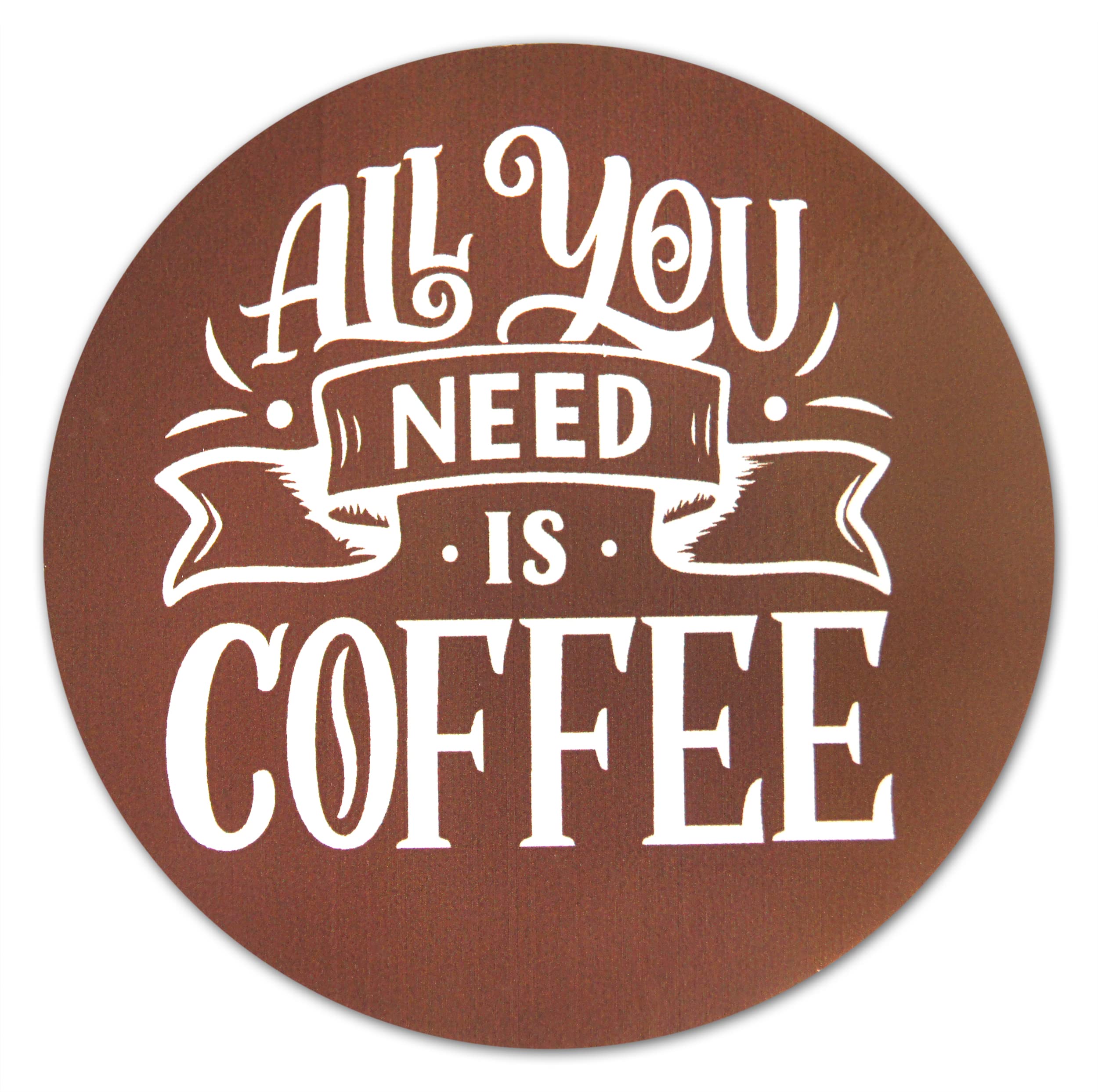 Amazon.com: Novel Merk Coffee Word Art Vinyl Stickers - 3” Round ...