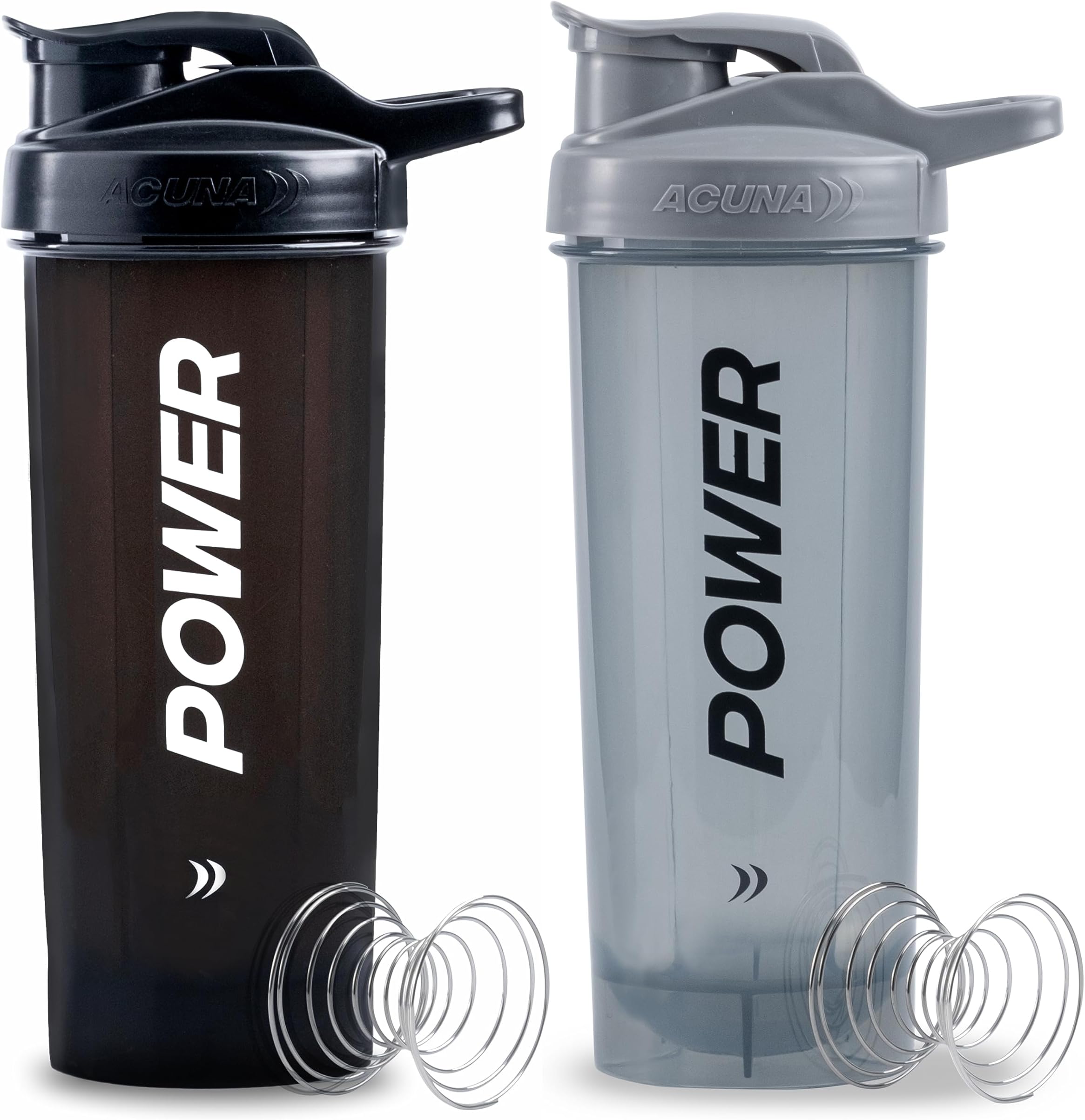 VitaSports Protein Shaker with Mixer Ball (600ml) - Leak Proof Screw ...