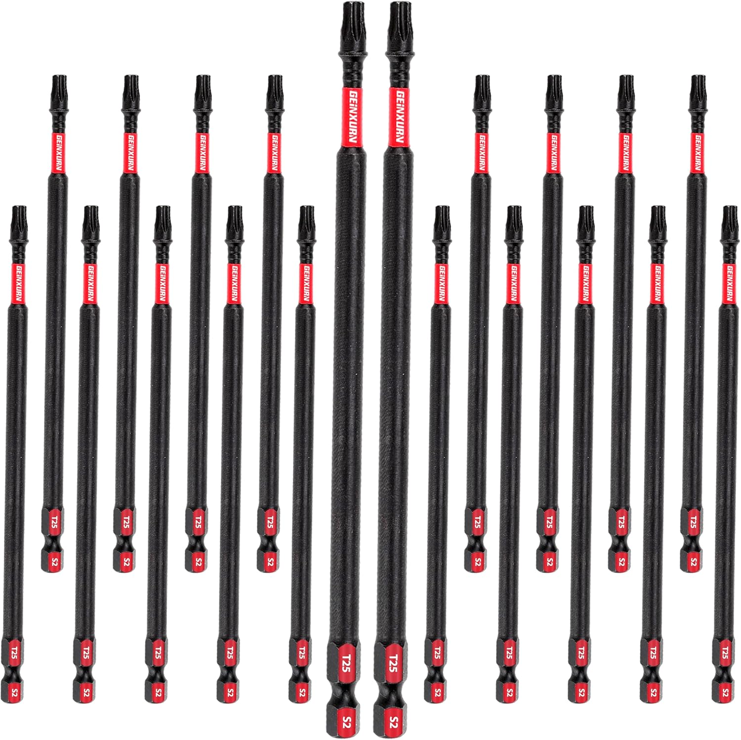 GEINXURN 20Pack Impact Tough #25 Torx 6 in. Insert Driver Bits ...