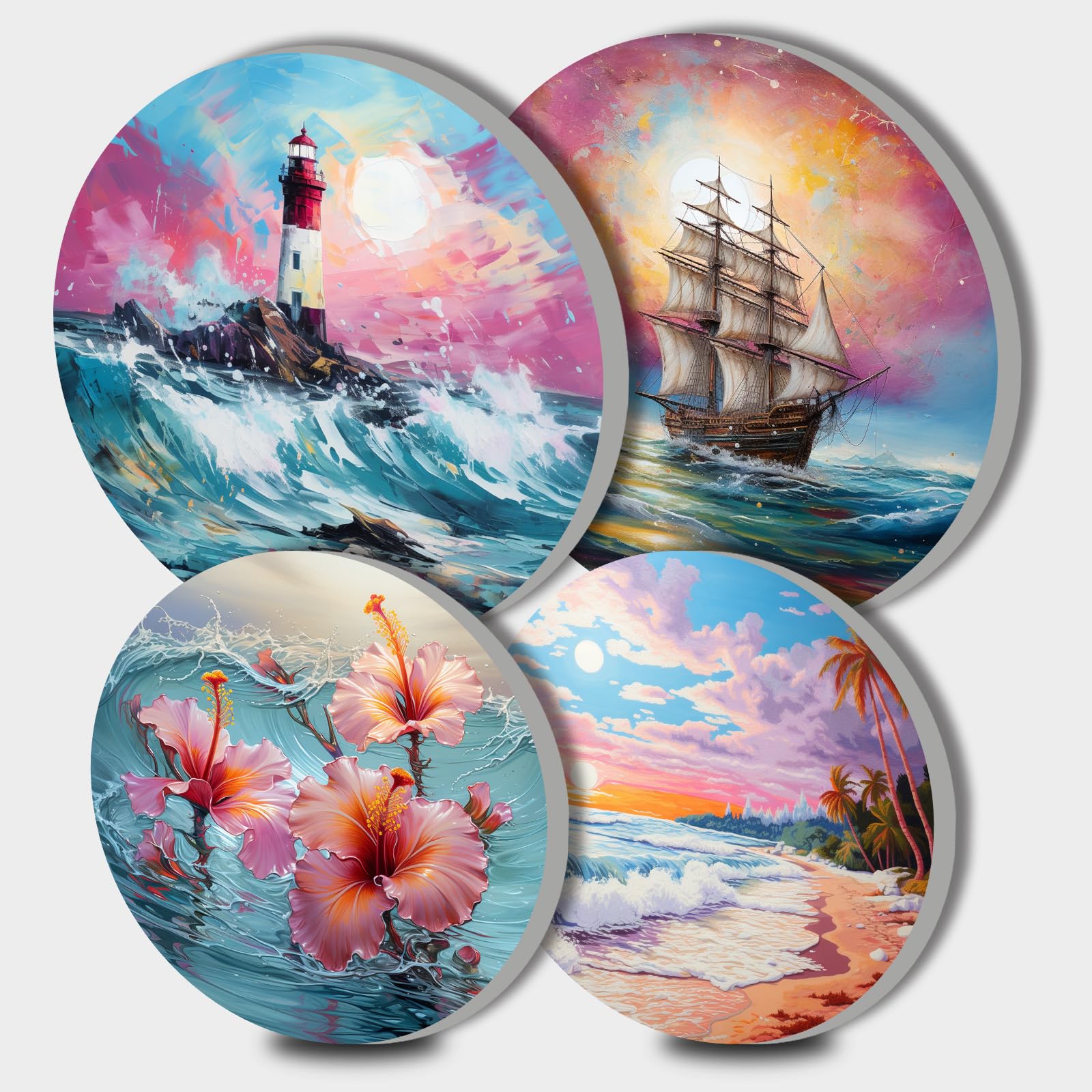 Tucocoo Stove Burner Covers, Lighthouse Seascape Gas Stove Burner ...